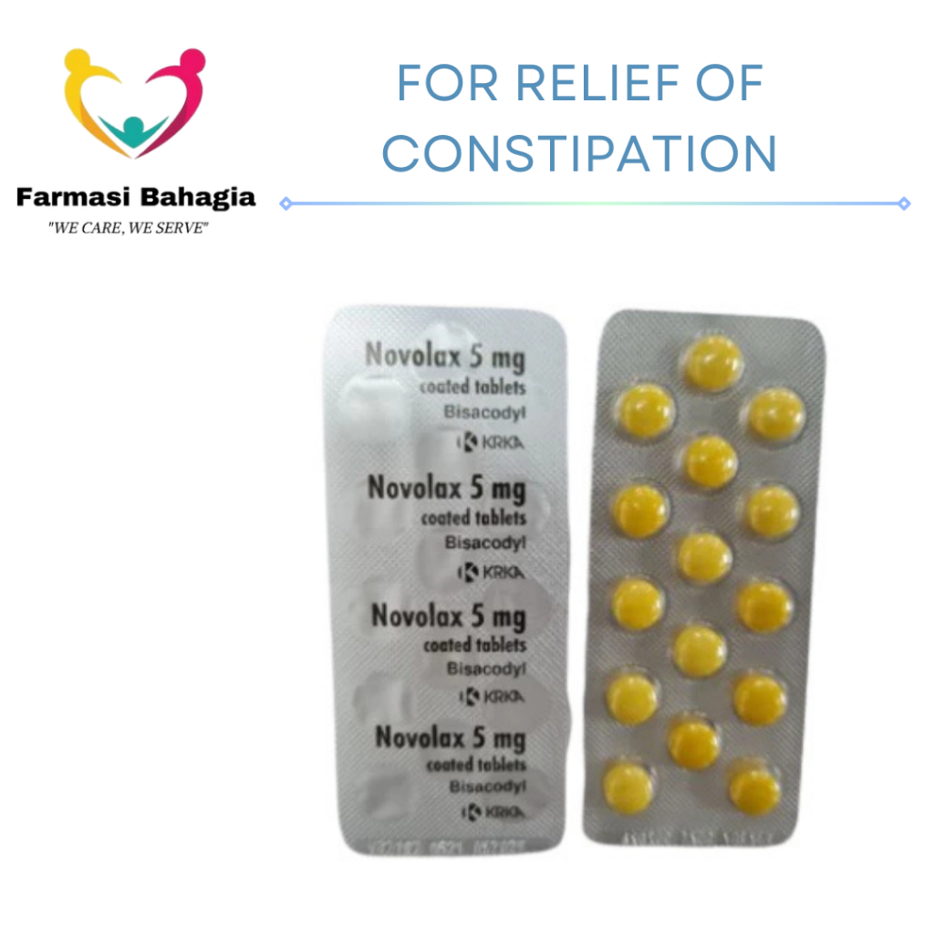 [ Exp 9/2026 ] NOVOLAX TABLET 5MG 15'S (1 strip) - Pil Sembelit ...