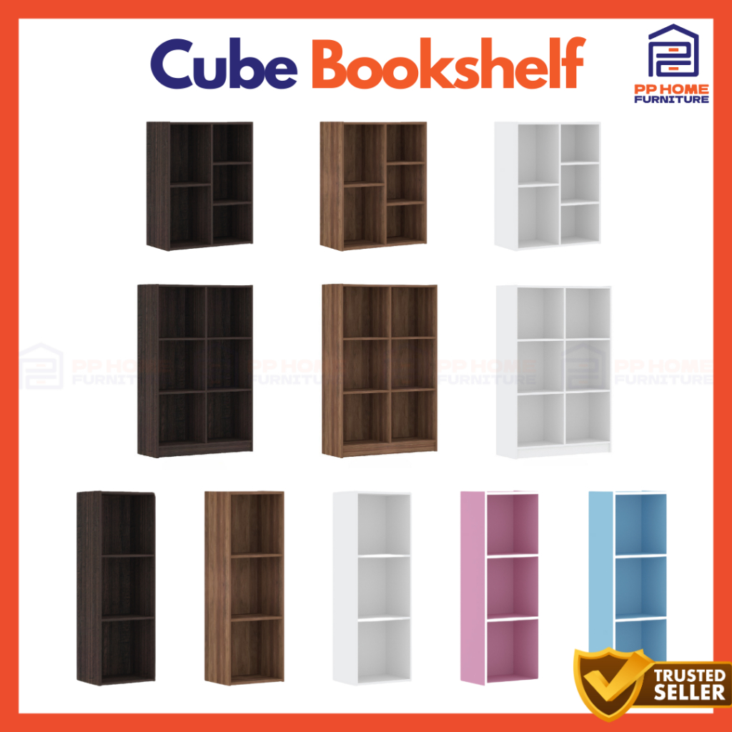 [9.9 Sales]Cube Bookshelf, Rak Buku, Book Shelf Rack, Almari Buku(CB002 ...