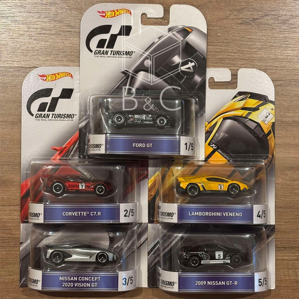Hot Wheels Premium Entertainment Gran Turismo Complete Set (Ford GT ...