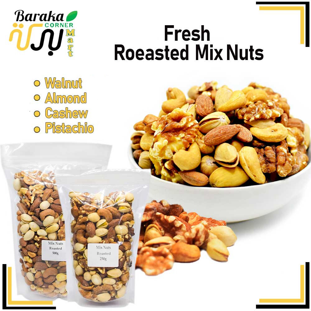 Campuran Kacang | Mix Nuts | Cashew Almond Pistachio Walnut | 150g/250g ...