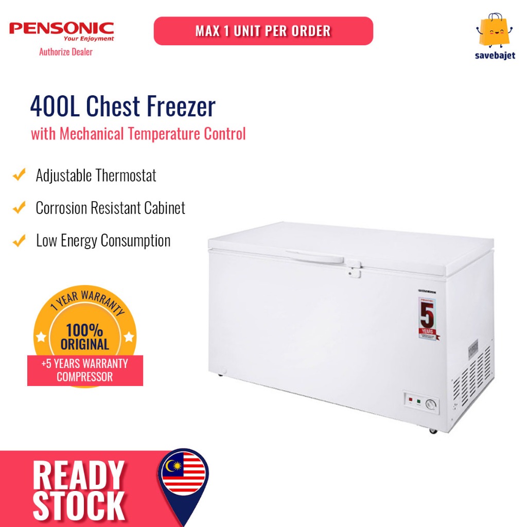PENSONIC Chest Freezer (400L) PFZ-402 | Shopee Malaysia
