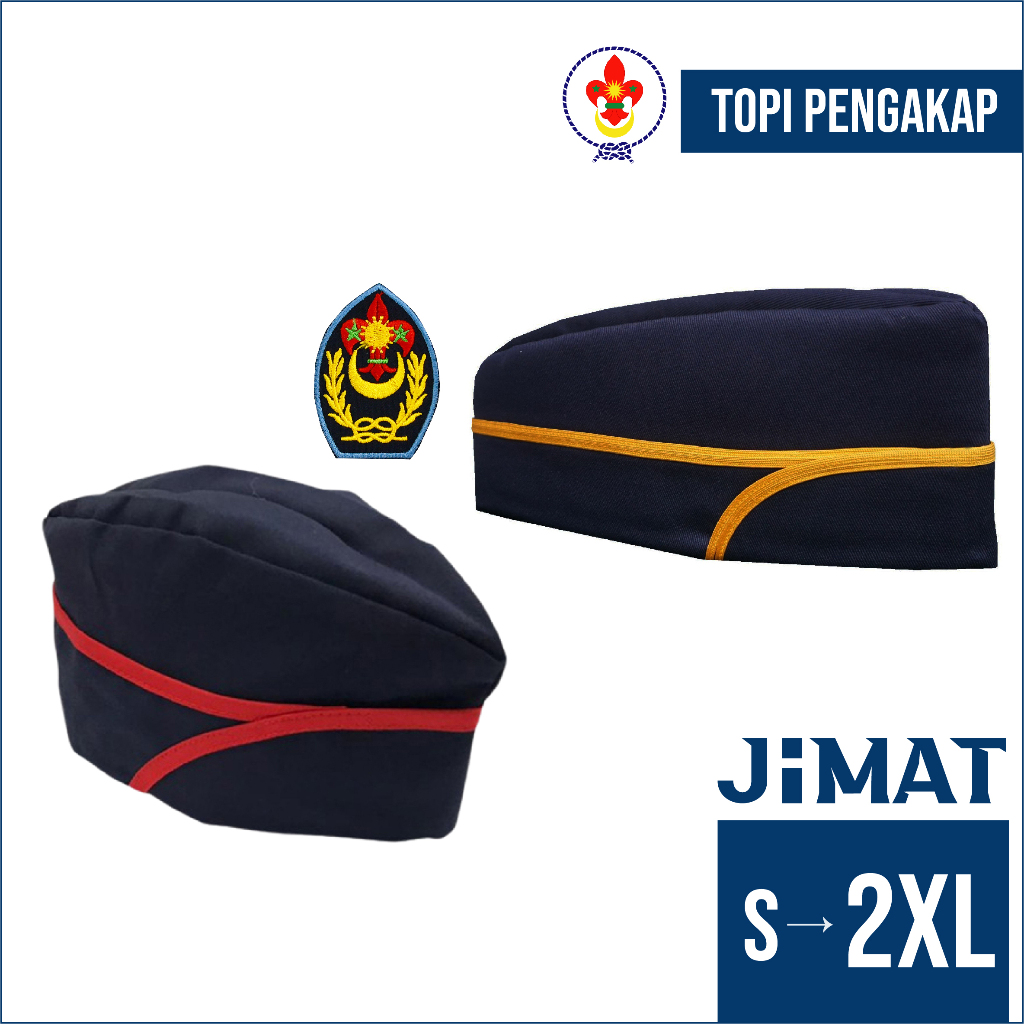 Topi Pengakap | Scout Forage Cap | Aksesori Persatuan | School ...