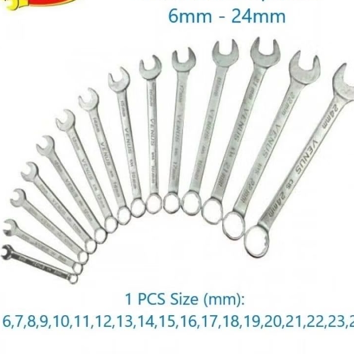 Combination Wrench/Combination Spanner/Spanar Size 6mm to 25mm 组合扳手 | Shopee Malaysia