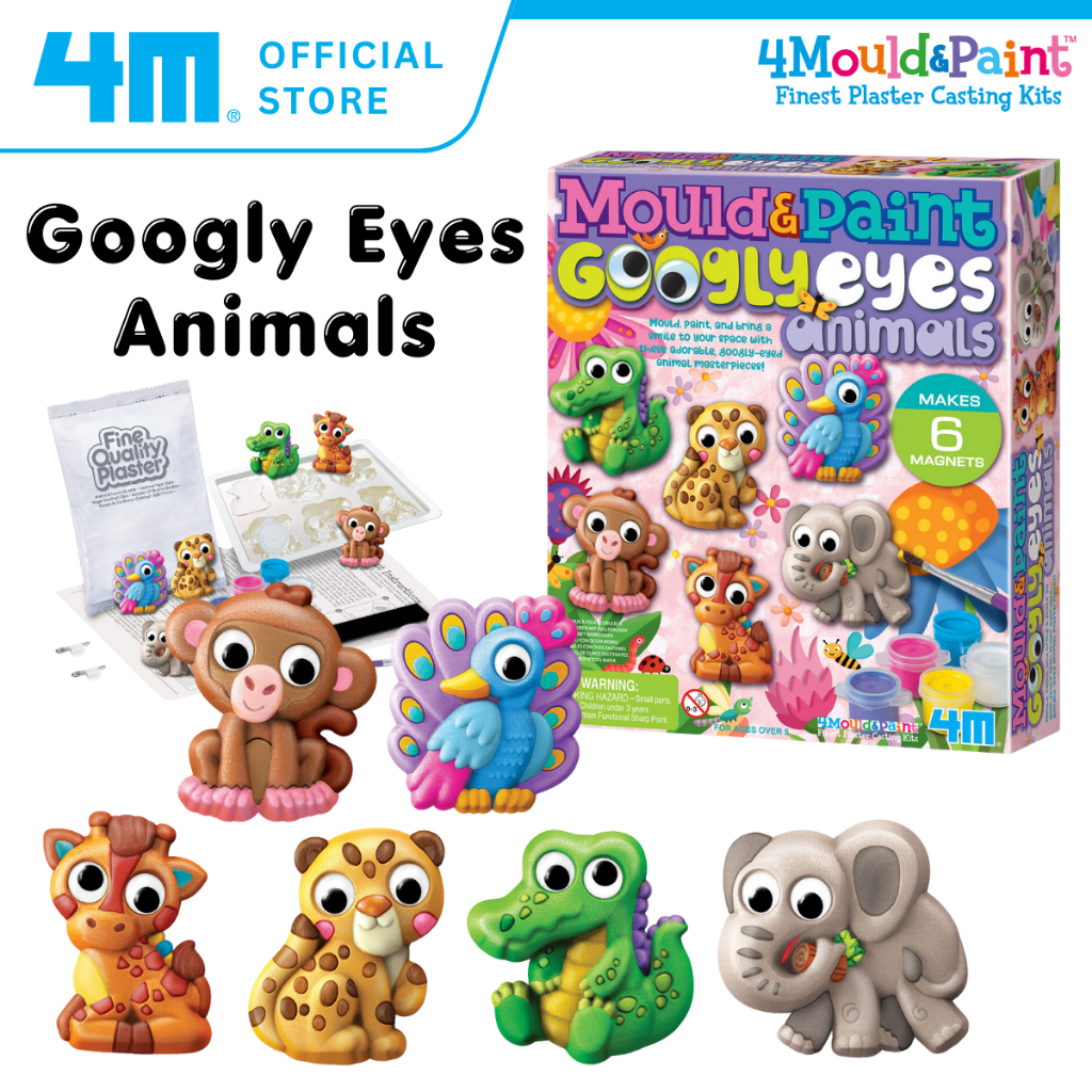 4M Mould & Paint / Googly Eyes Animals - STEAM Education Toys | Shopee ...