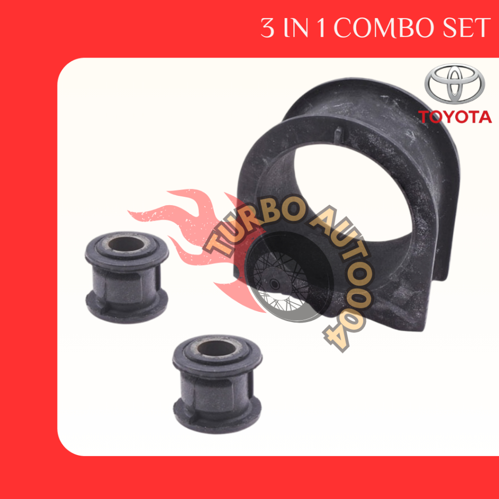 [3 IN 1] OEM Steering Rack Rubber & Bush Set for Toyota Vios NCP42 ...