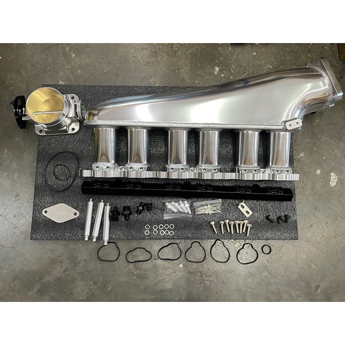 Toyota 2JZ 2JZGTE 12 INJECTOR ALUMINUM BILLET Intake manifold set ...