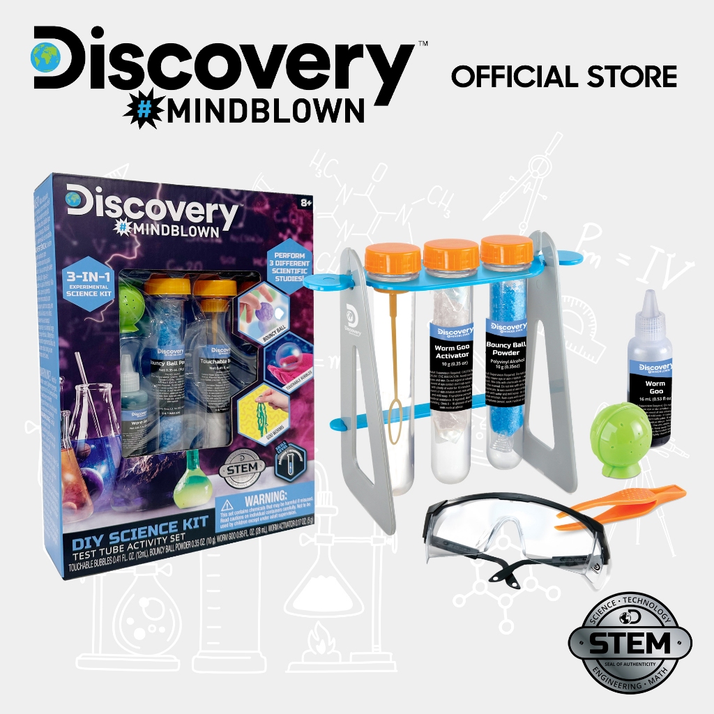 Discovery Mindblown Toy Kids Science Kit 3 Test Tube Activities ...
