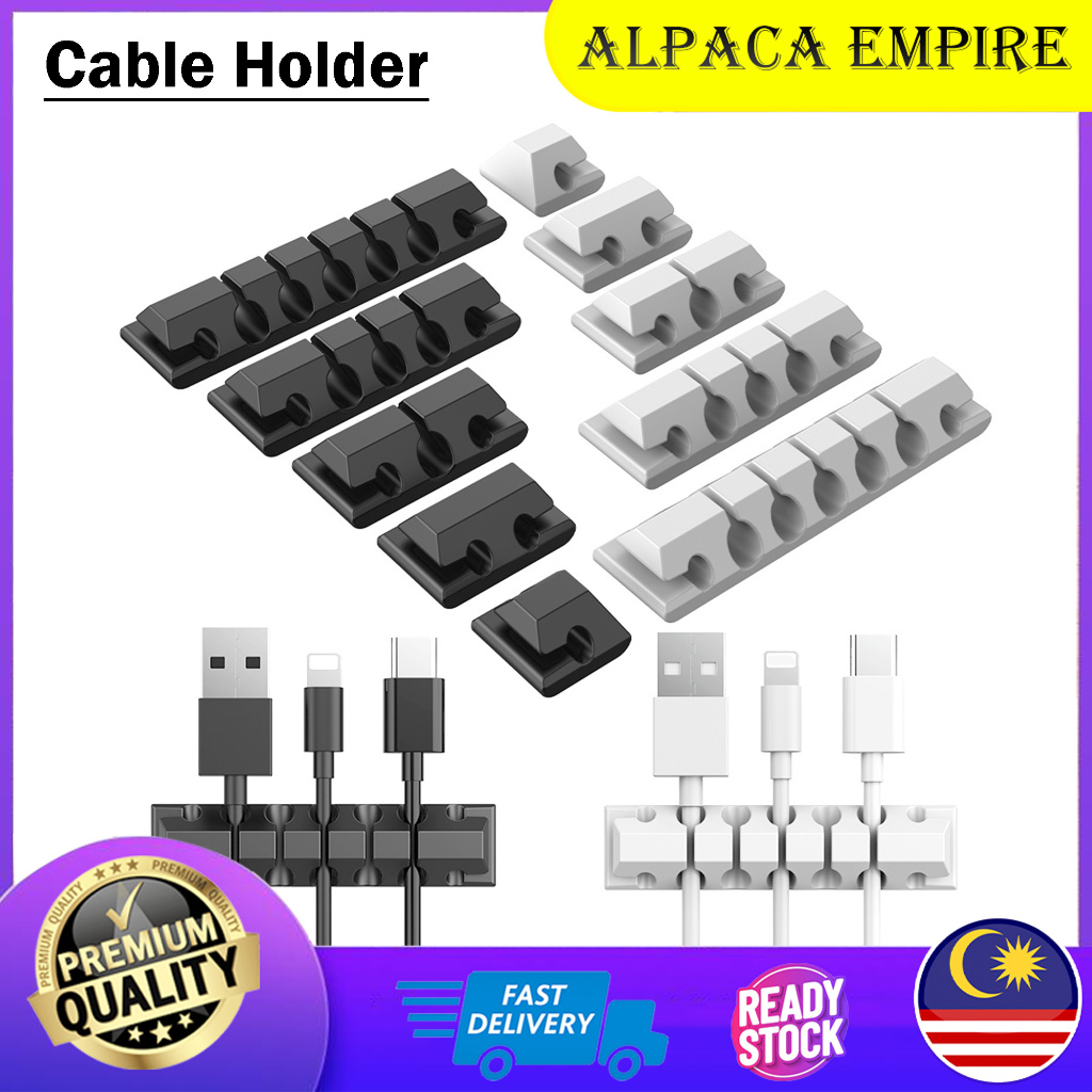Cable Organizer Clip Table USB Cable Holder Charger Management Wires ...