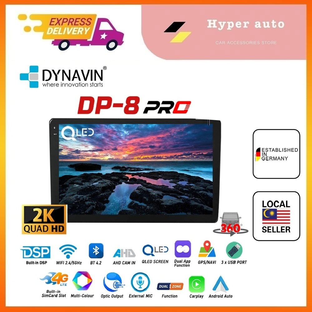 Dynavin DP-8 Pro car android player 4+64GB 9 inch 8+256GB 10 inch 2K ...