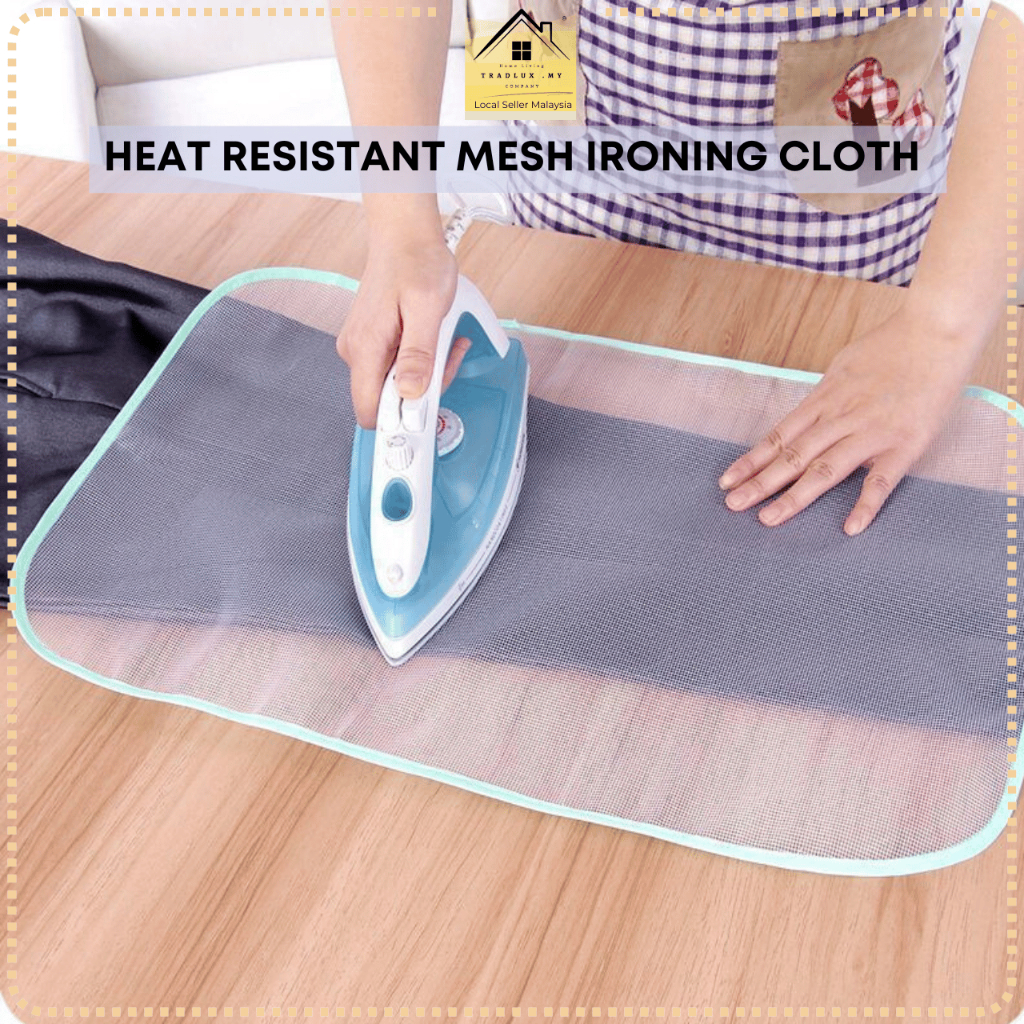 Heat Resistant Cloth Mesh Ironing Board Mat Cloth Cover Protect Ironing ...
