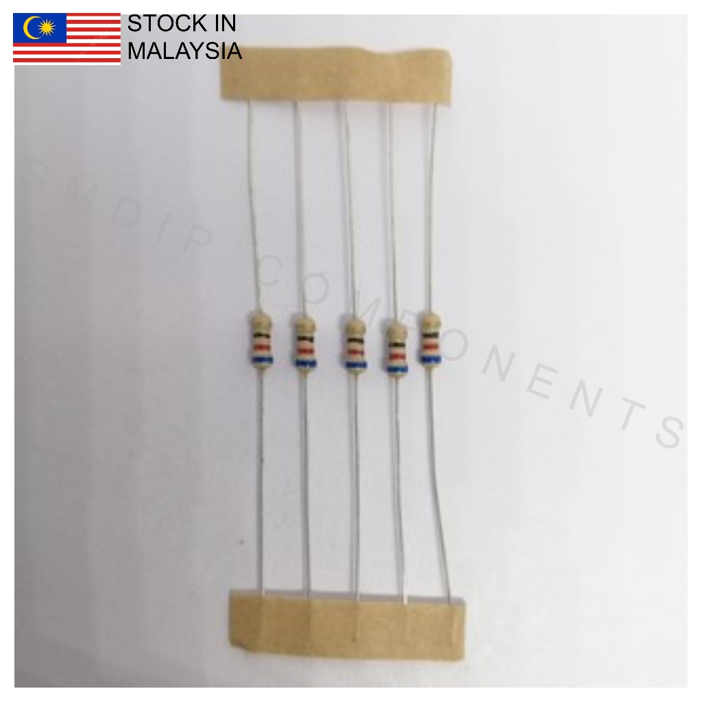 20 PCS 62R ±5% 0.25W, Through Hole Resistor | Shopee Malaysia