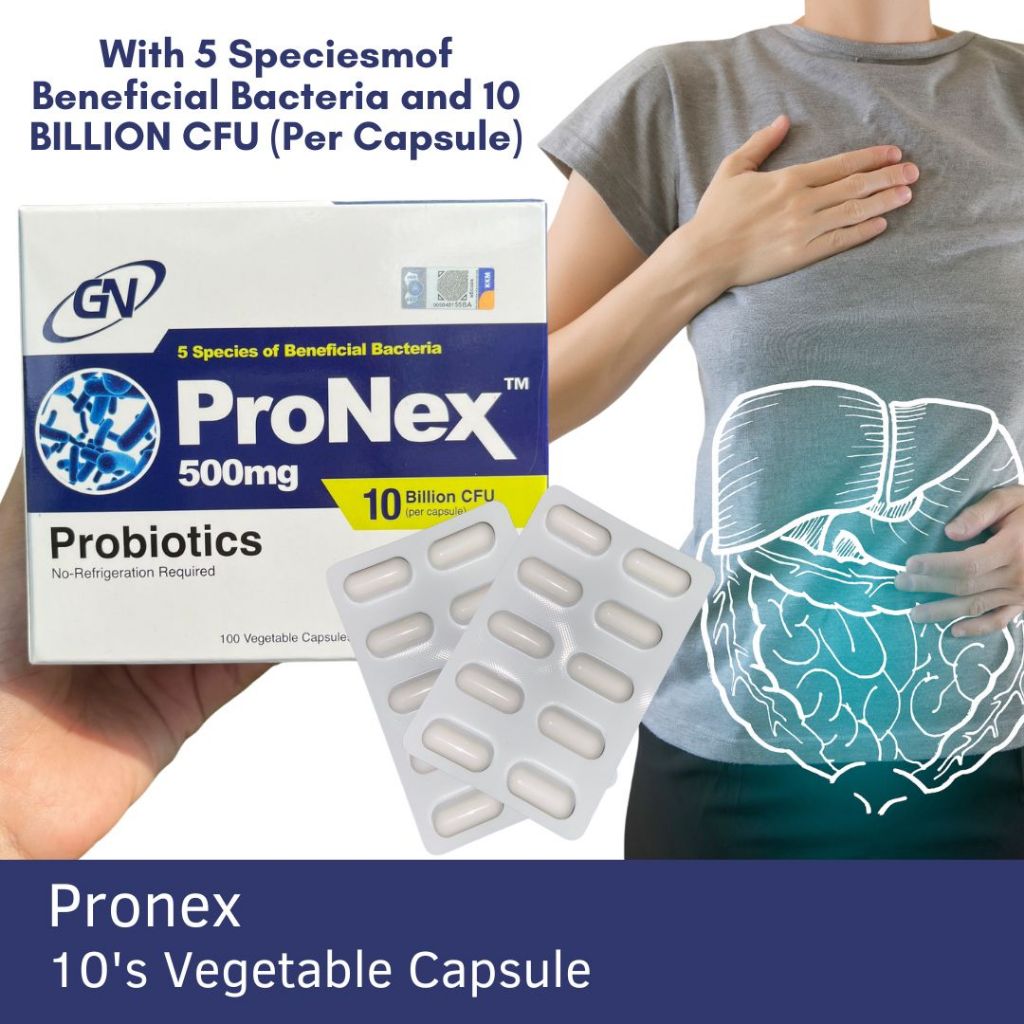 (READY STOCK) Pronex Probiotics 500mg X 10's Cap [EXP 05/26] | Shopee ...