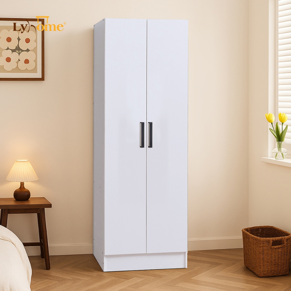 LYHOME|2 Door Wardrobe/almari pakaian/built in wardrobes/wardrobe ...
