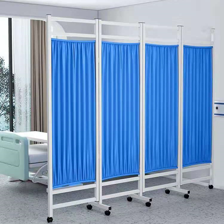 Accordion Partition Clinic Beauty Push-Pull Mobile Folding Cloth Screen ...