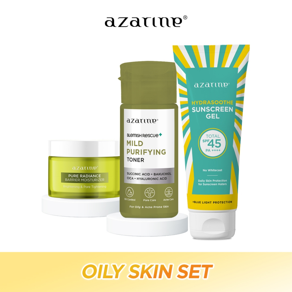AZARINE 3 PC Bundle - OILY SKIN SET | Shopee Malaysia