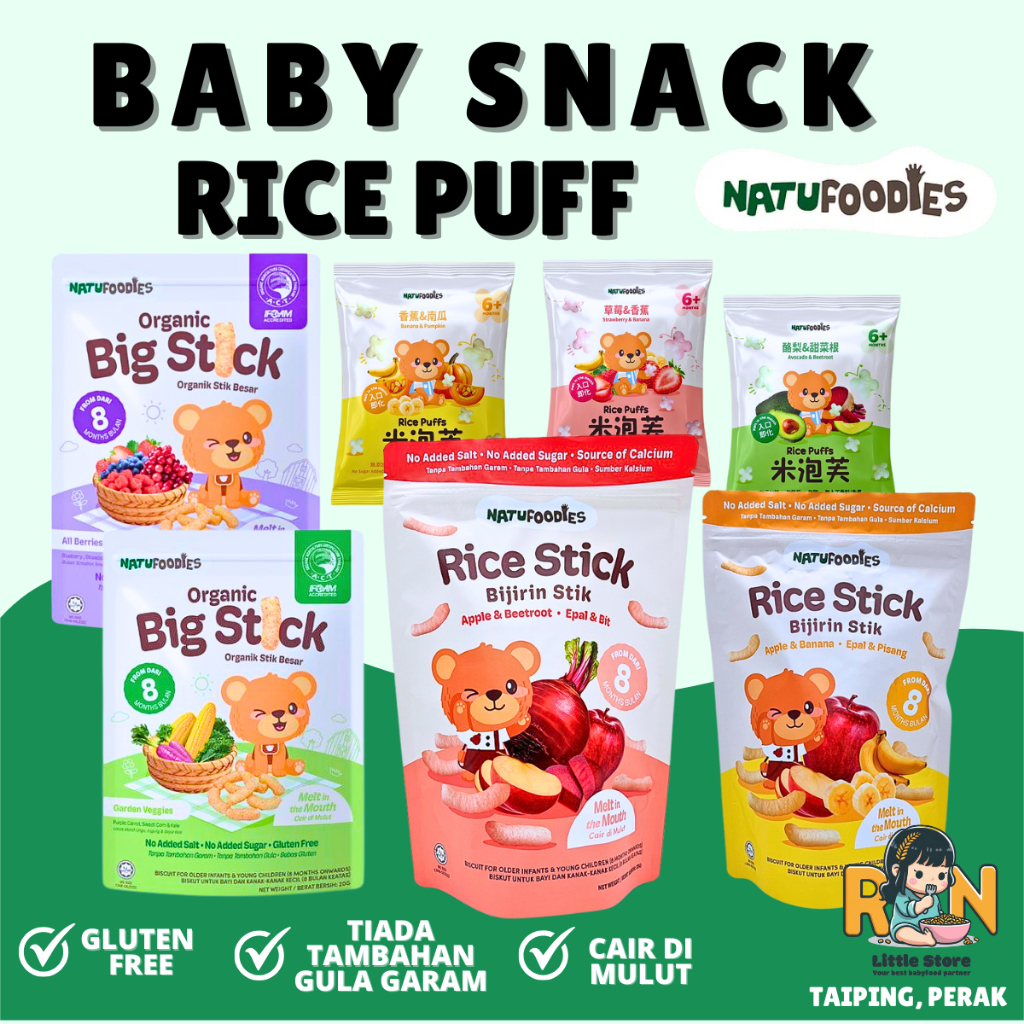 NATUFOODIES Baby Snack 6 Bulan - Snek Bayi Tanpa Gula Garam, Gluten ...