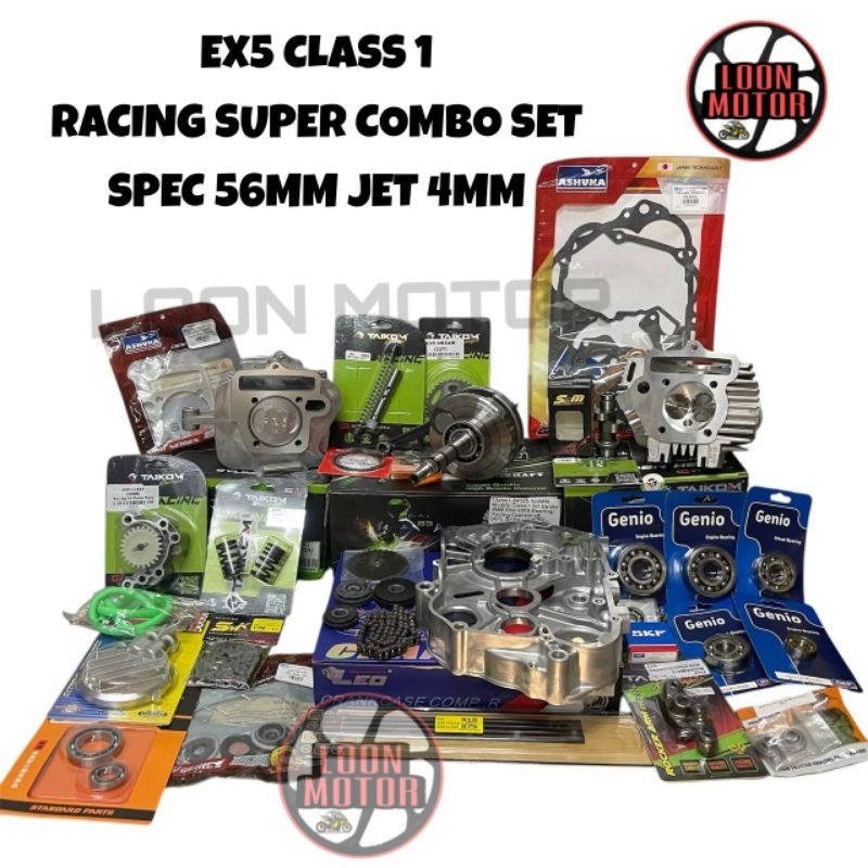 EX5 CLASS 1 RACING SUPER COMBO SET SPEC 56MM JET 4MM | Shopee Malaysia