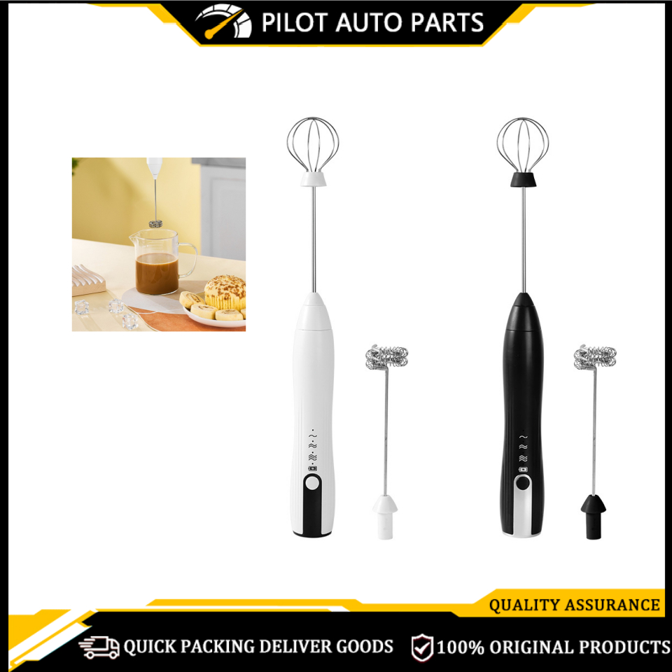 【COD】3-speed egg beater electric milk frother Charging model milk ...