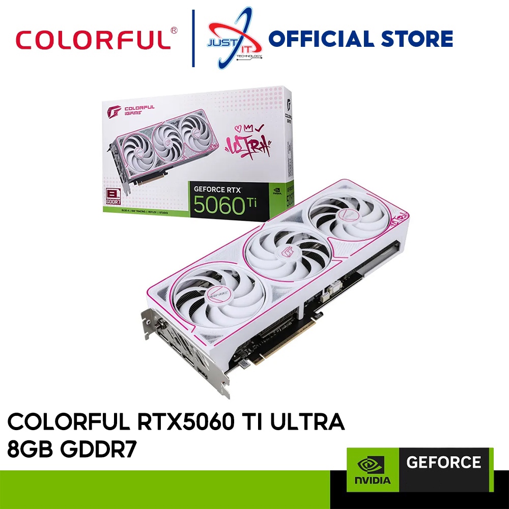 COLORFUL iGame GeForce RTX 5060 Ti ULTRA W 8GB GDDR7 GRAPHICS CARD ...