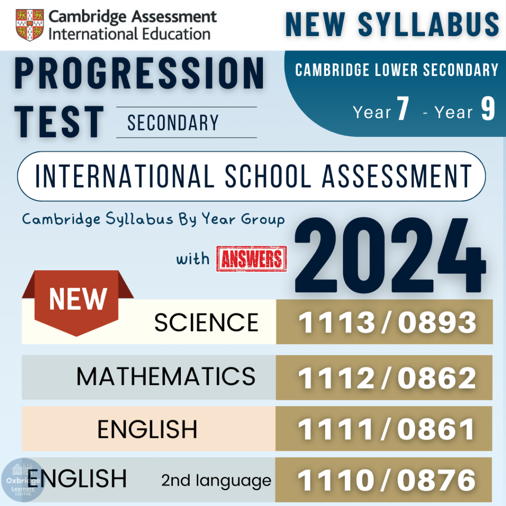 PY6 2024⚡ Secondary Checkpoint Progression Test Papers + Answer English ...