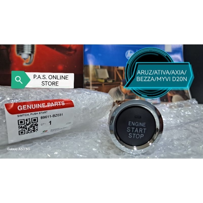 ORIGINAL PERODUA ENGINE PUSH START SWITCH BUTTON AXIA 1.0 BEZZA 1.0/1.3 ...