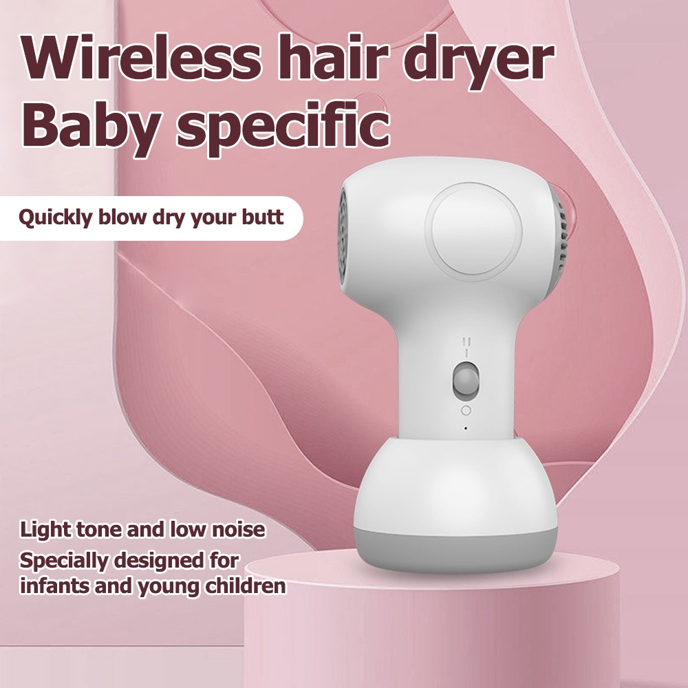 Mini Baby Hair Dryer Wireless Small Universal Diffuser Adjustable Cold ...