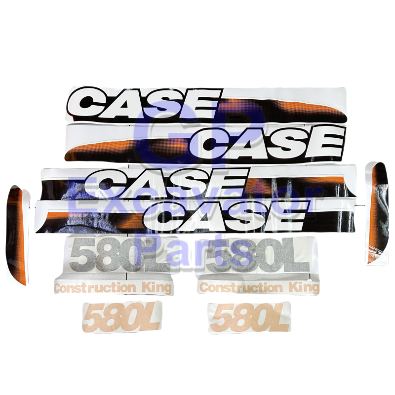 CASE 580L Backhoe Loader Sticker Set | Shopee Malaysia