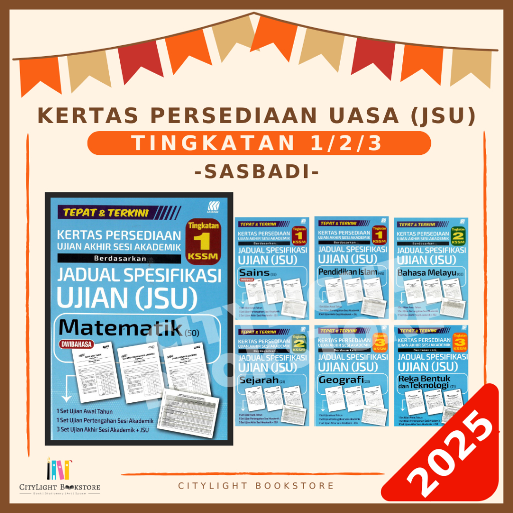 [CITYLIGHT] Kertas Model 2025: Kertas Persediaan UASA (JSU) Tingkatan 1 ...
