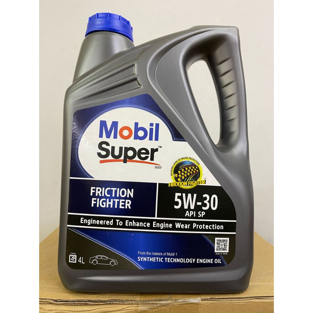 136020 Mobil Super Friction Fighter 5W30 SP Semi Synthetic Engine Oil ...