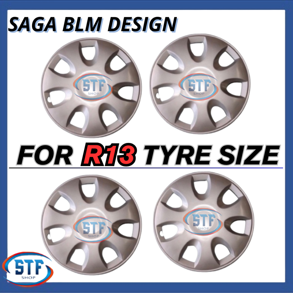 Universal R13'' Inch Car Wheel Cover Tyre Center Hub Cap Steel Rim ...