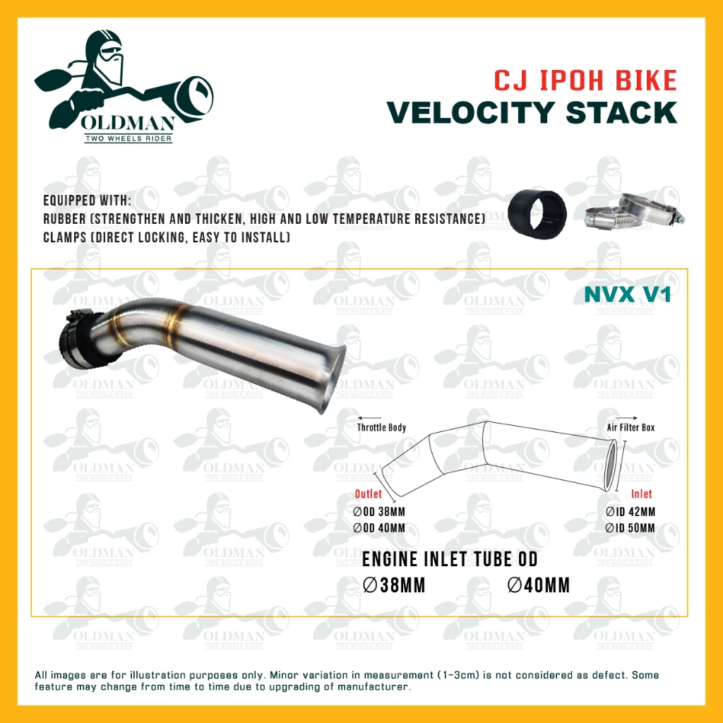 CJ IPOH BIKE (TOPO) VELOCITY STACK NVX V1/ NVX V2/ XMAX V1 V2 | Shopee Malaysia