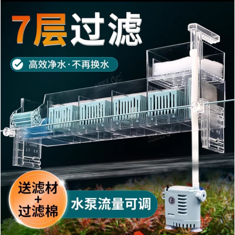 Jeneca Aquarium Top Filter Box for media akuarium ikan top filter box ...