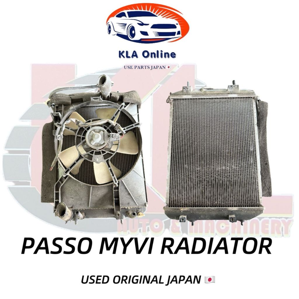 PASSO PERODUA MYVI AUTO 1.3 RADIATOR (USED ORIGINAL JAPAN) | Shopee ...