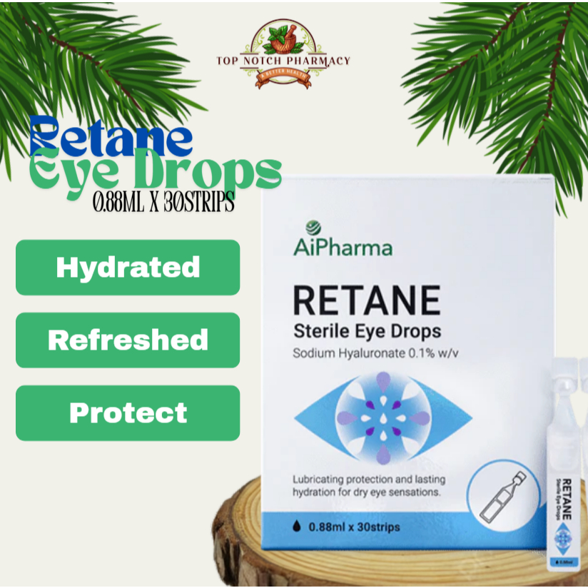 AiPharma Retane Sterile Eye Drop Preservative Free (0.88mL x 30's ...