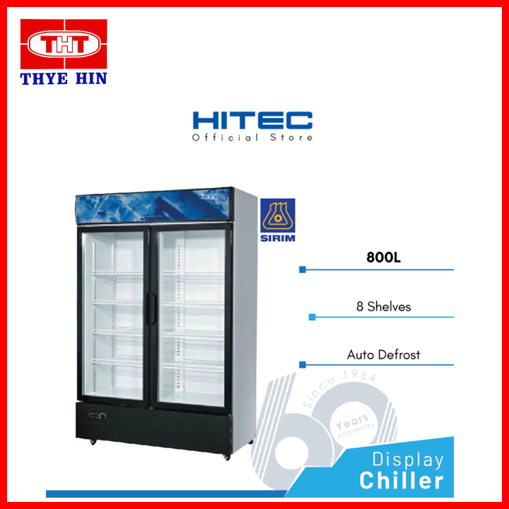 HITEC 800L Display Chiller 2 Door HTC-808D2, 8 Shelves | Shopee Malaysia