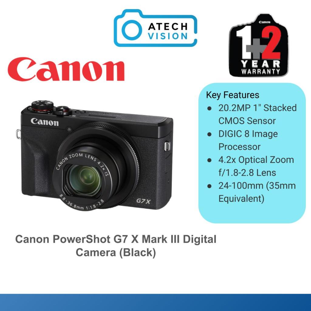 Canon PowerShot G7X Mark III Digital Camera (BLACK ) CANON MALAYSIA WARRANTY 3 YEAR | Shopee ...