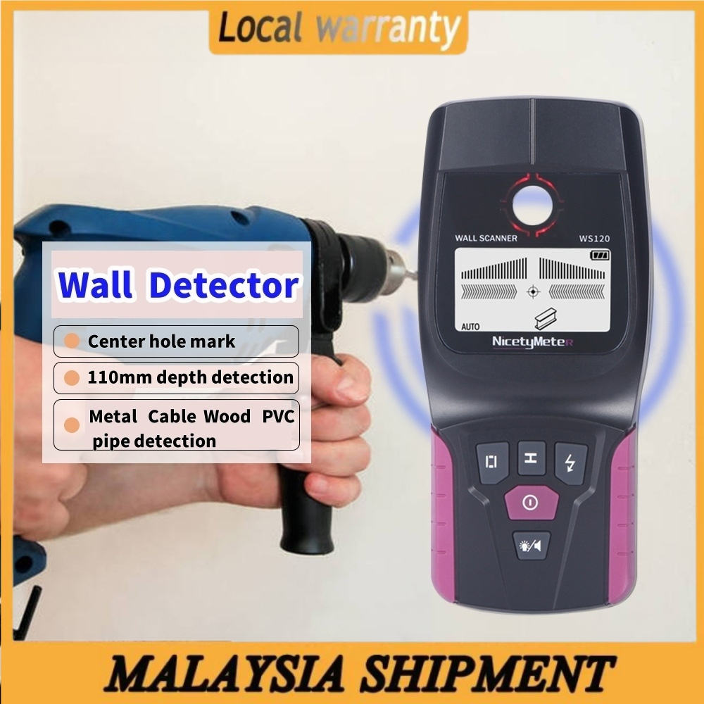 Stud Finder Wall Scanner Detector Sound Warning Beam Center Finding ...