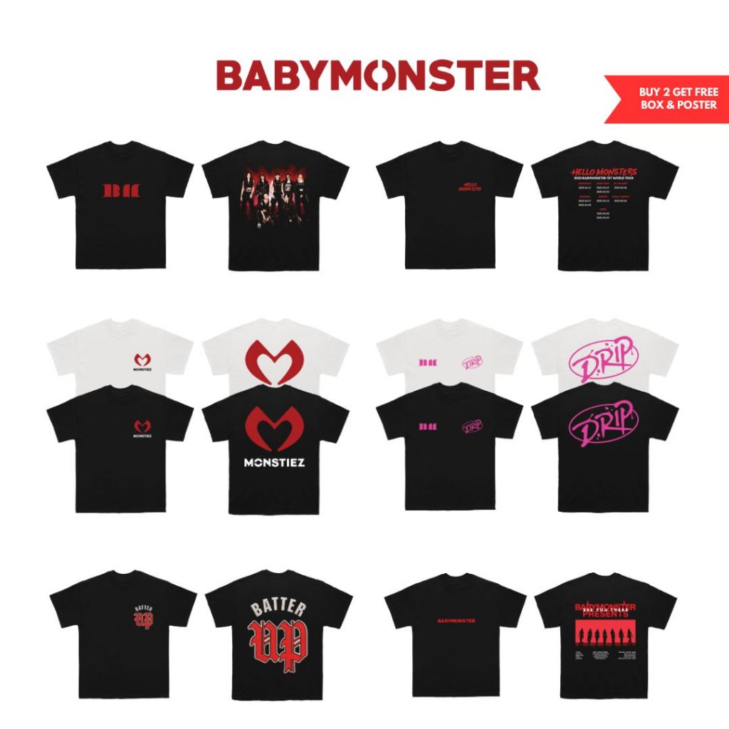 BABYMONSTER Hello Monsters Oversize Shirt Merchandise by Undercroft ...