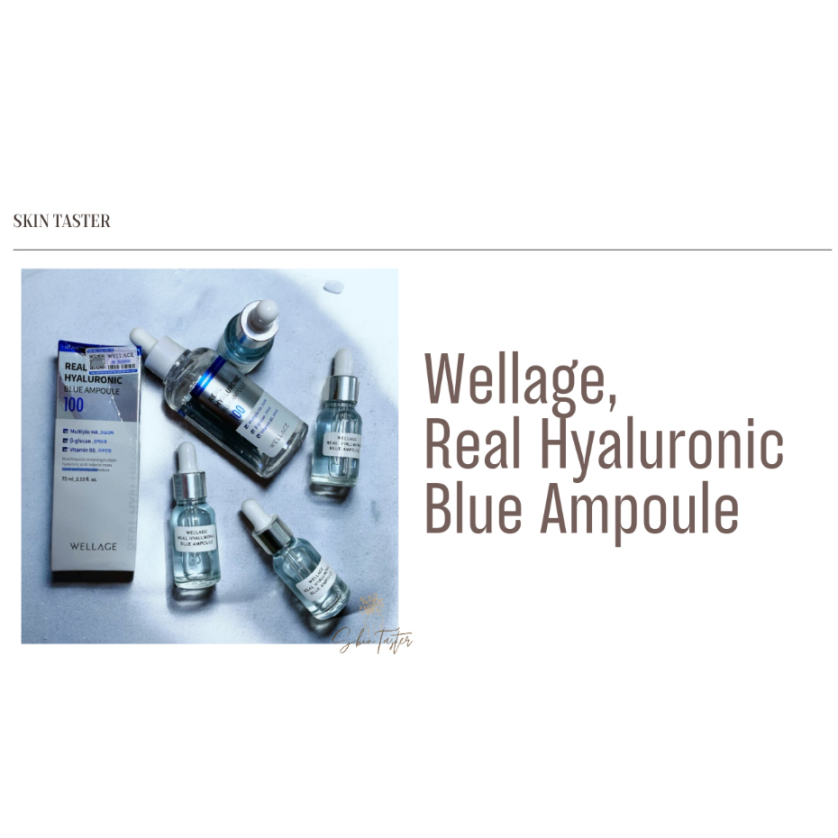 Wellage Real Hyaluronic Blue 100 Ampoule - Multiple HA, β-Glucan ...