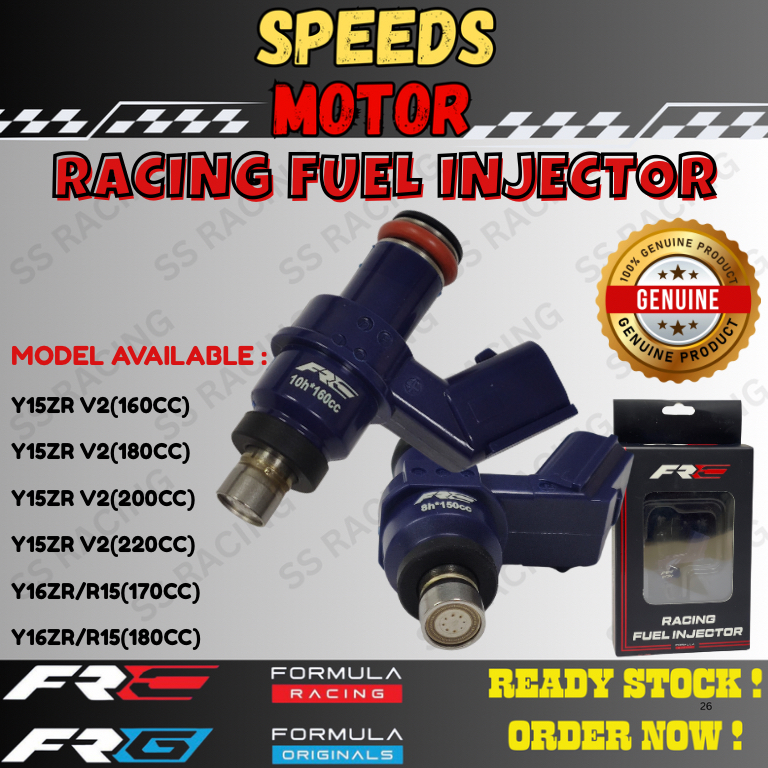 100%ORIGINAL FUEL INJECTOR Y15ZR V2(160CC)(180CC)(200CC)(220CC) Y16ZR ...