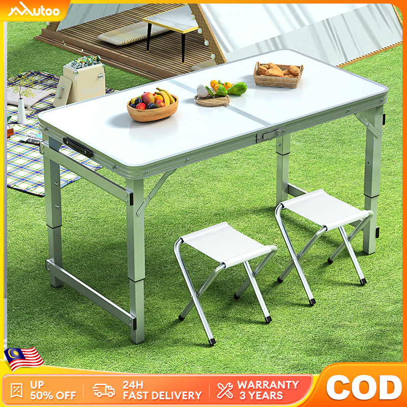 Meja Lipat Folding Table Multi Functional Dining Table Modern Portable Outdoor Travel Meja Makan ...