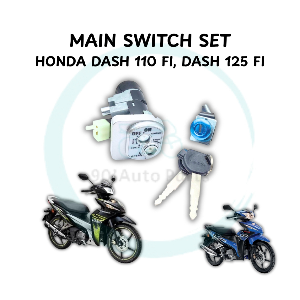 MAIN SWITCH SET MAIN SUIS SET KUNCI MOTOR SET HONDA DASH 110 FI DASH ...
