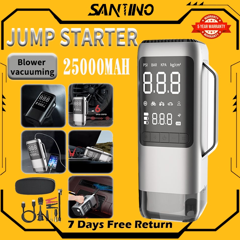 SANTINO 25000mAh Lorry Jump Starter Car Jumper Portable Emergency ...