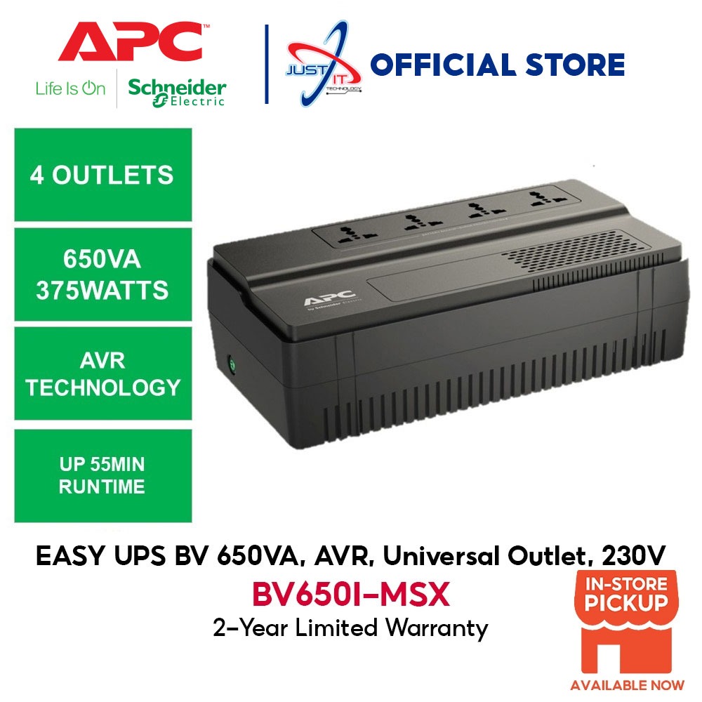 APC UPS Backup Battery Easy-Ups Automatic Voltage Stabilizer - ( BV650I ...