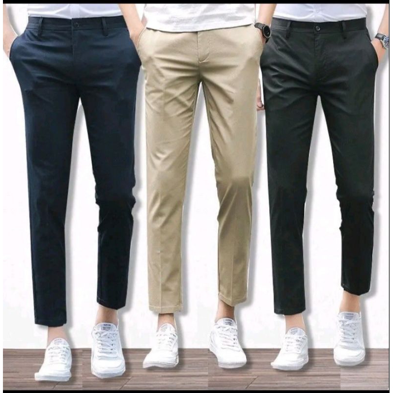 Seluar Slack & Seluar Slim Fit Unisex Lelaki & Perempuan-seluar office ...