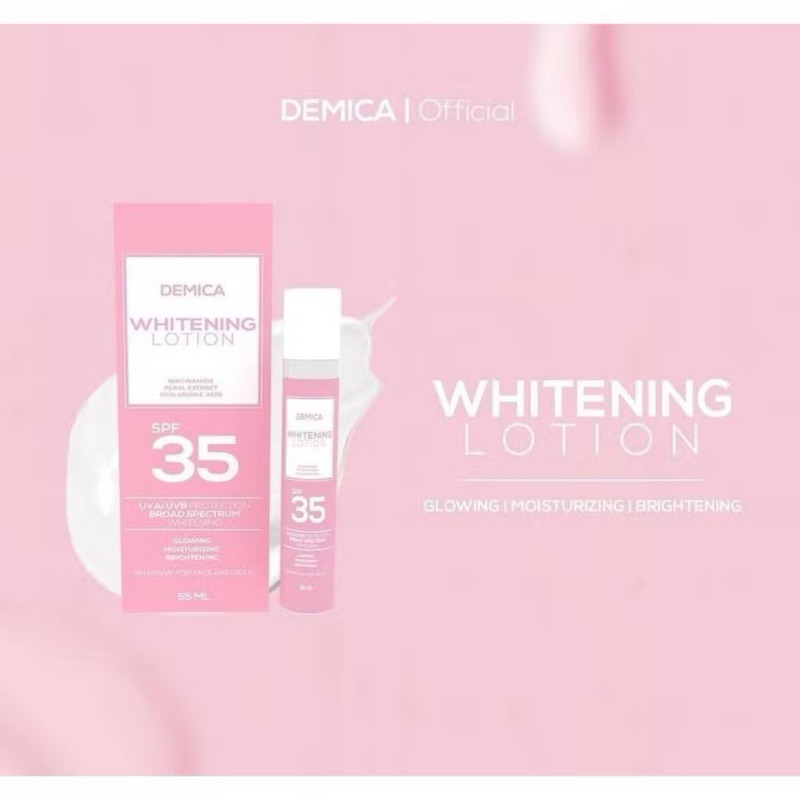 Demica Whitening Lotion /Face Body Skin Brightening Sunscreen SPF50 ...