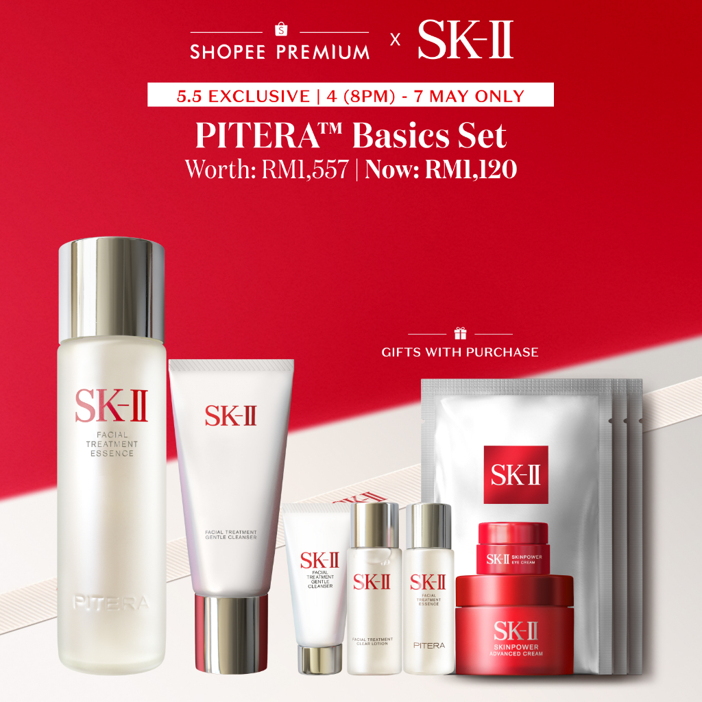 [4 (8PM) - 7 May only] SK-II PITERA™ Basics Set - Facial Treatment Essence 230ml + Facial ...