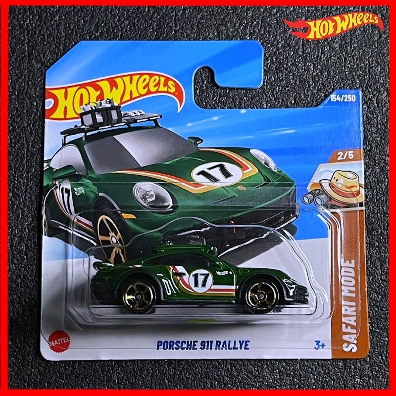 Hotwheels Porsche 911 Rallye Short Card Dark Green 2025 Hot wheels ...