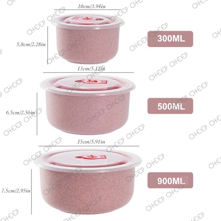 CLEARANCE 3pc Wheat Straw Containers Dish Rack Foldable Colander ...