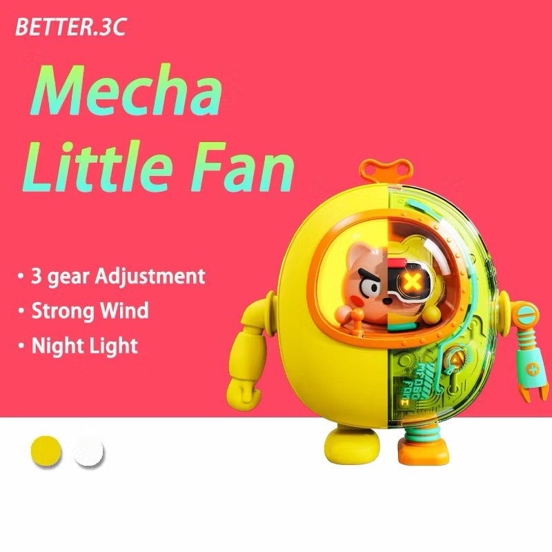 (Ready Stock)Mini Portable Mecha fan Design Hang Neck Outdoor Fan ...